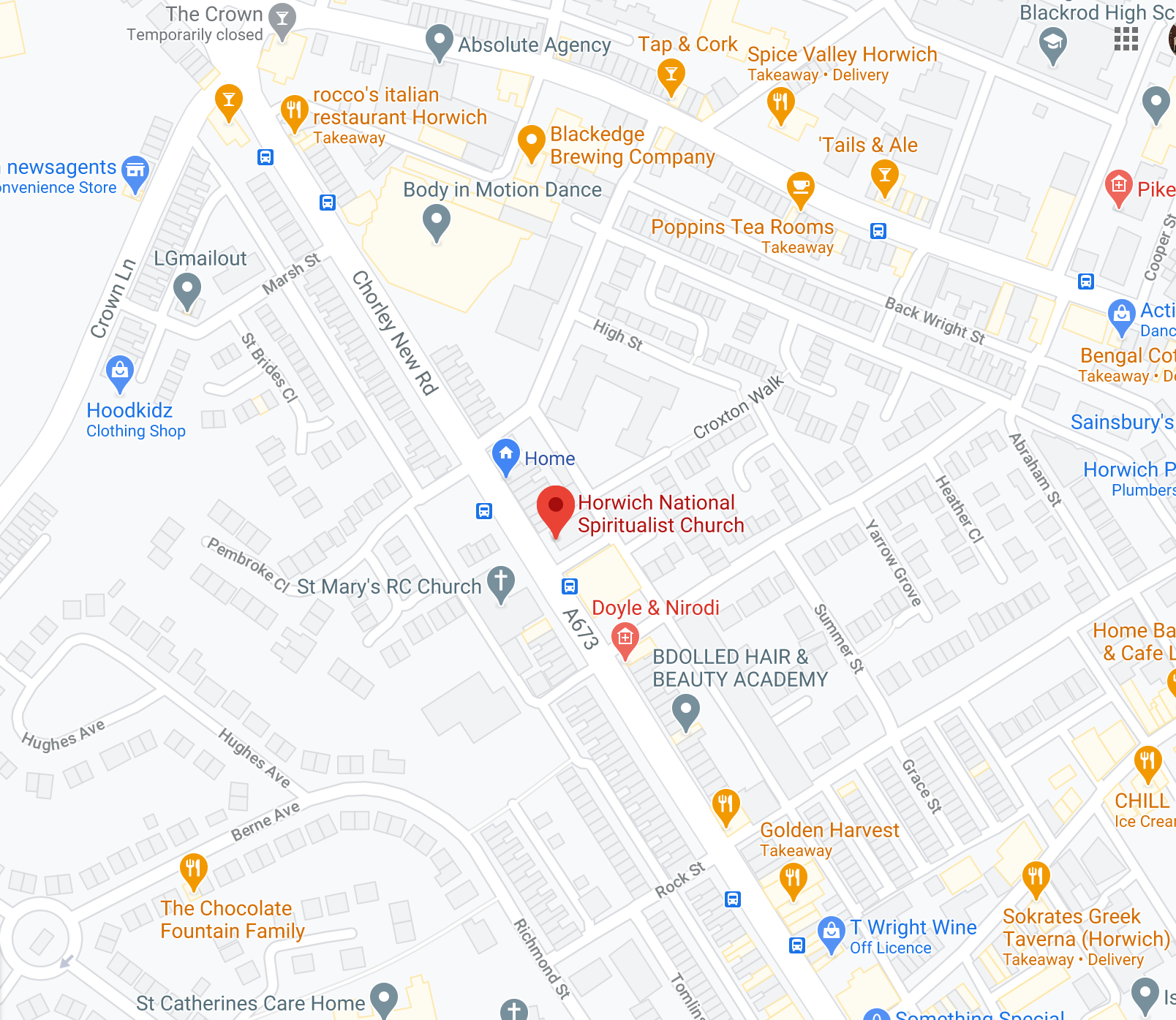 How to find us – Horwich NSC